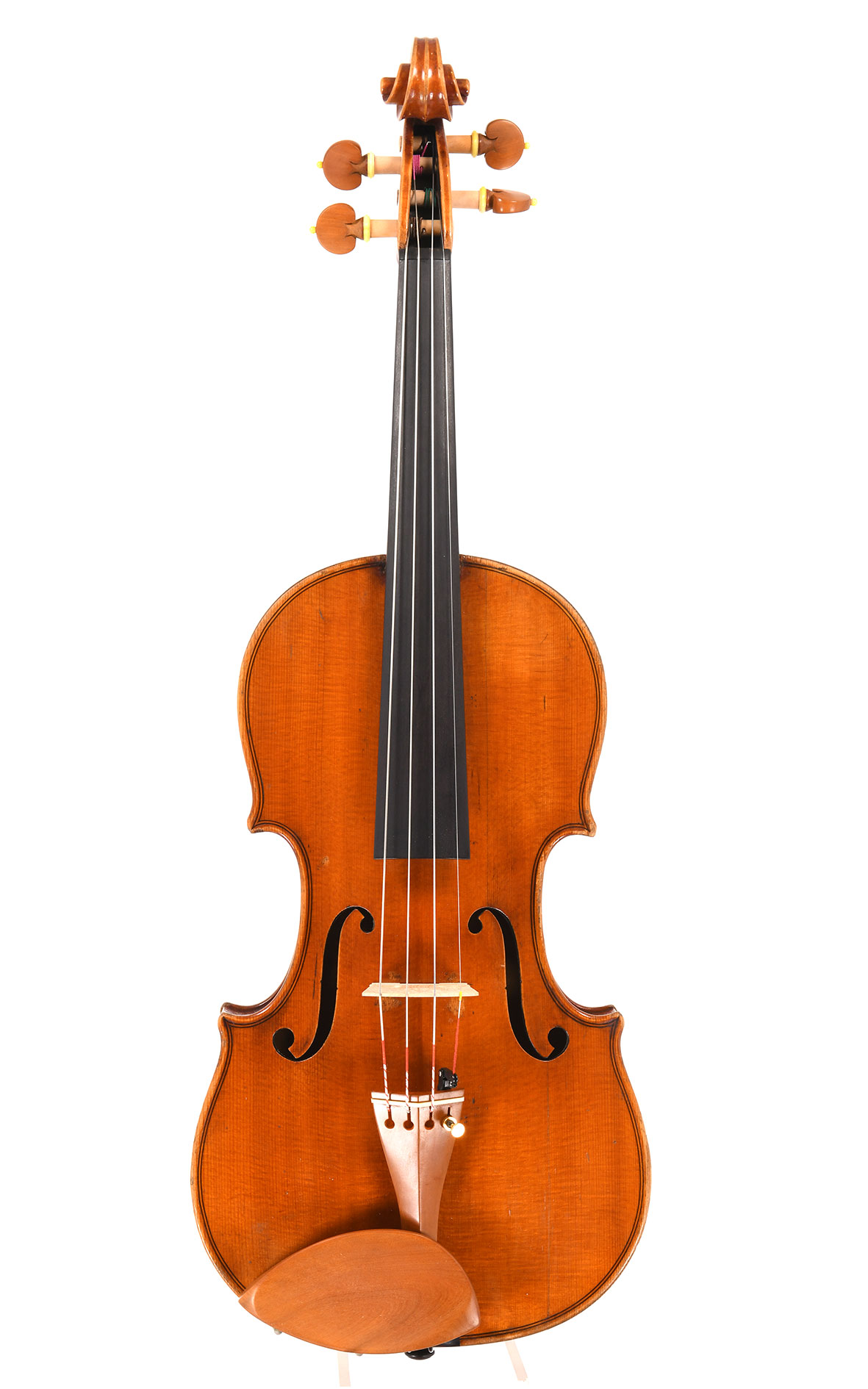 Antique c.1900 Czech violin, a powerful Stradivarius copy