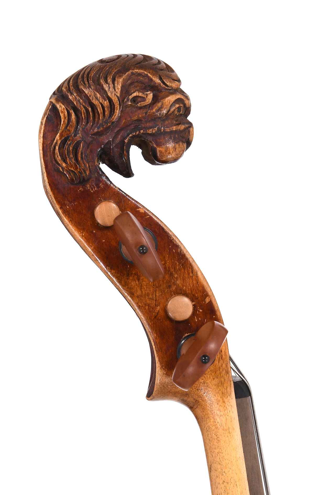 Lion's-head violin from Mittenwald, late 19th century