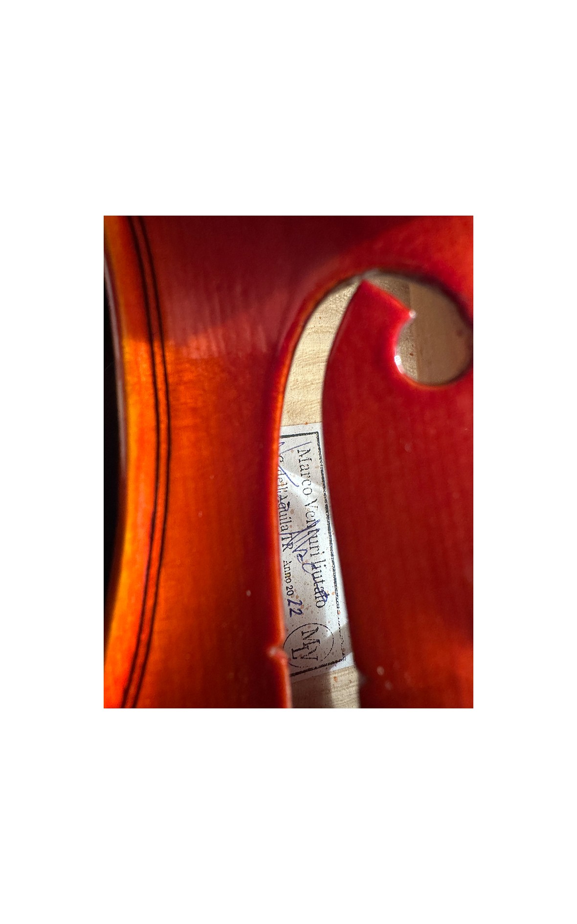 Italian violin by Marco Venturi (2022)