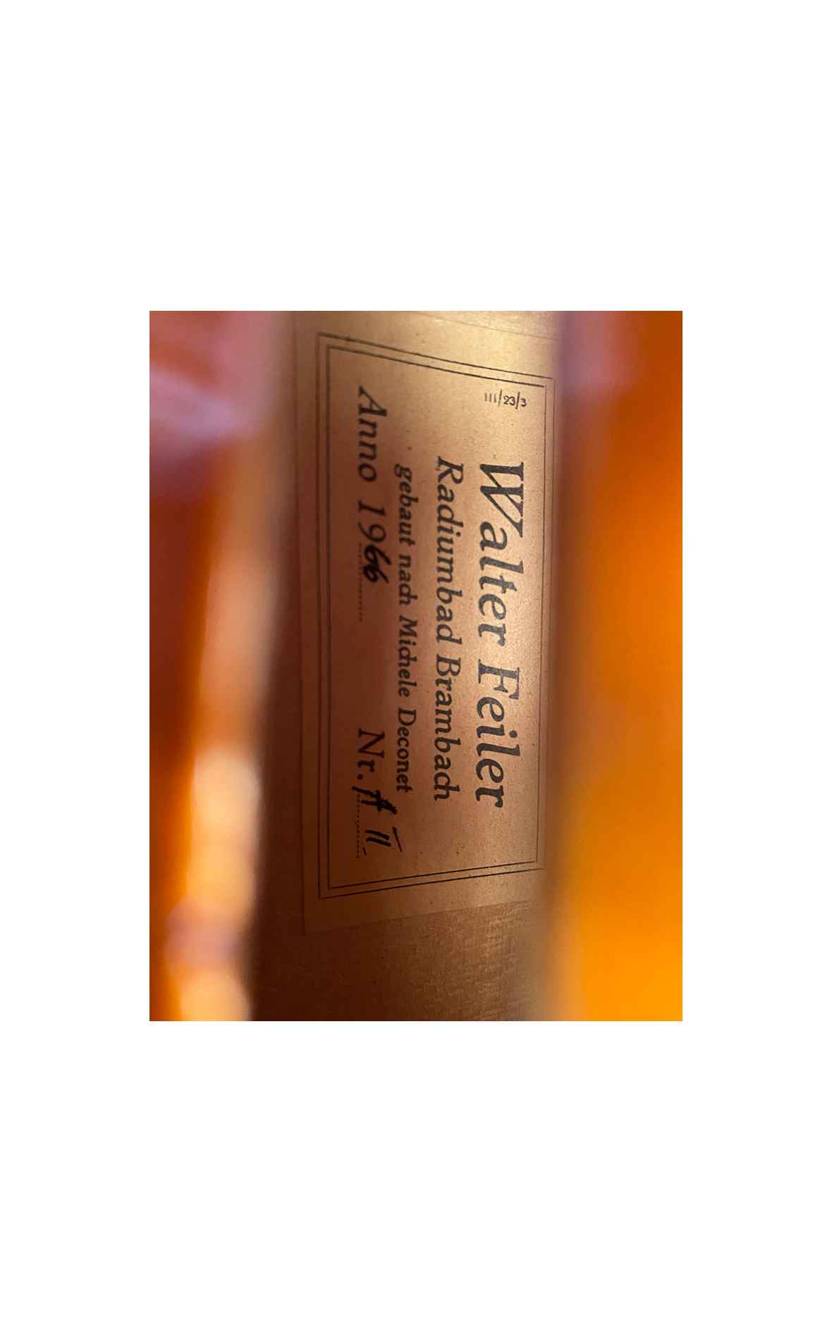 Master Viola by Walter Feiler, Bad Brambach 1966