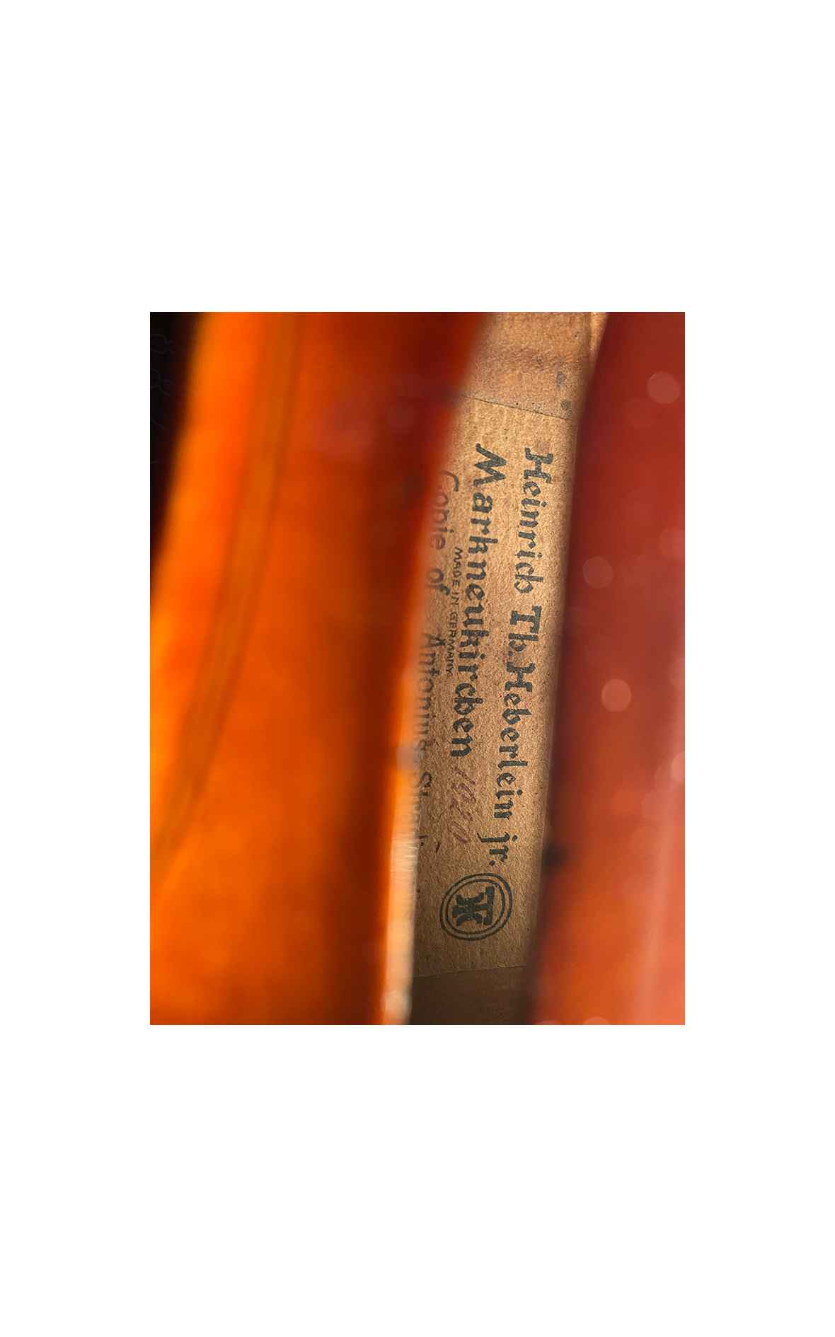 Fine German violin, Heinrich Th. Heberlein Jr., Markneukirchen 1937