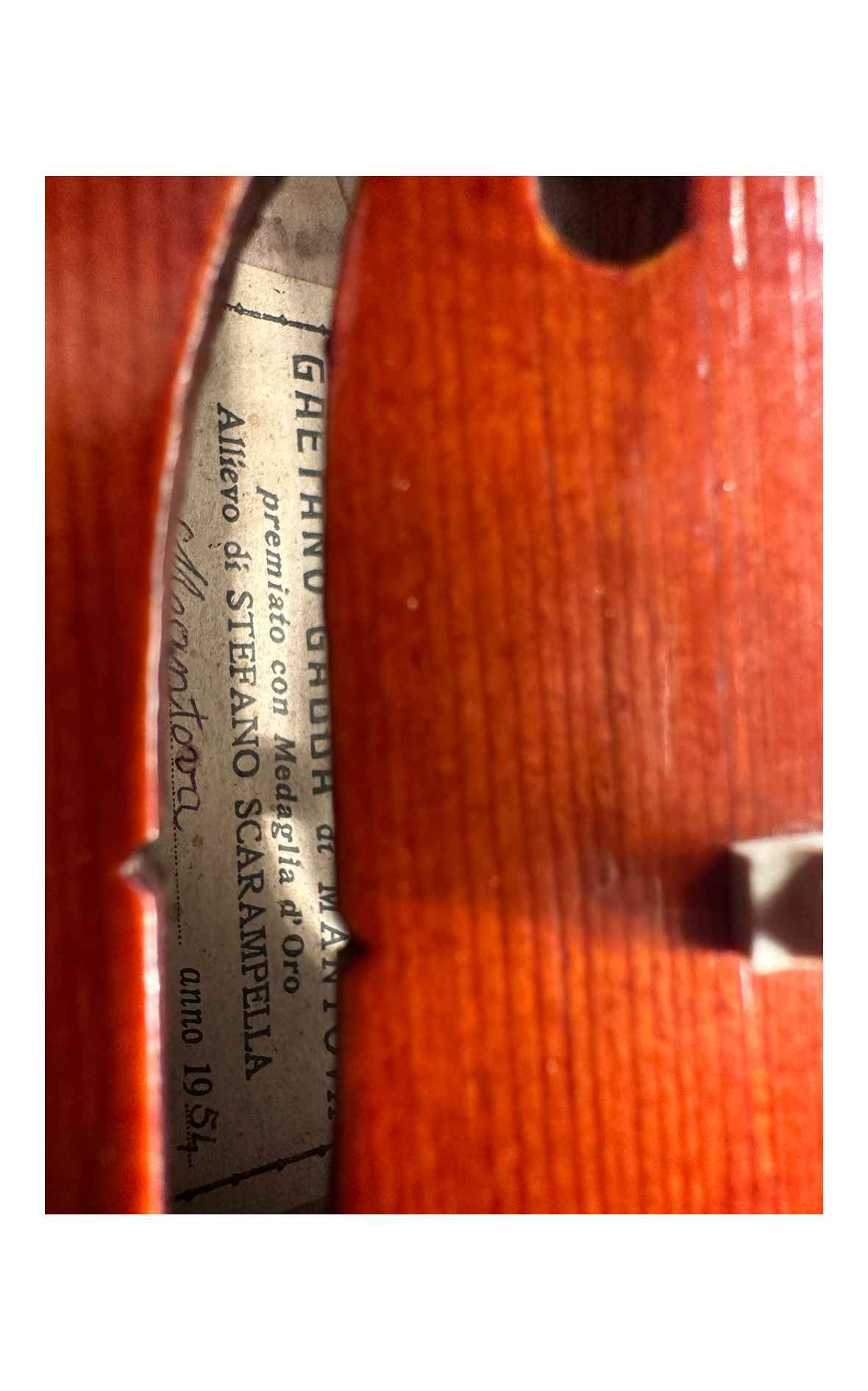 Italian violin by Mario Gadda & Gaetano Gadda, 1954