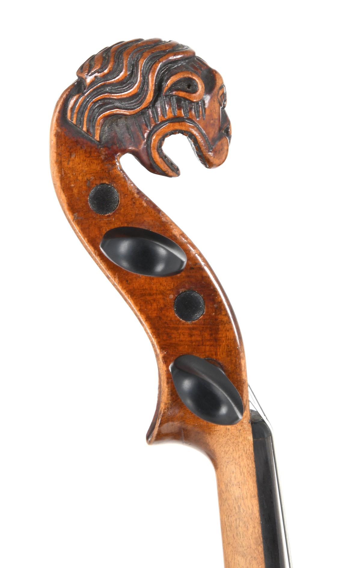 Antique lion head violin, France, circa 1830