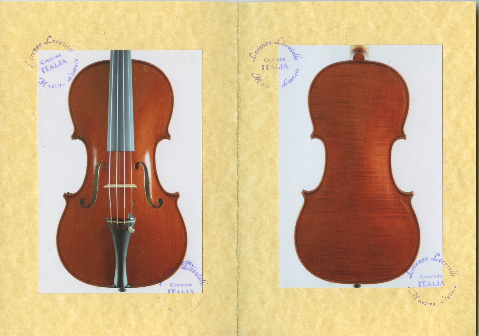 Lorenzo Locatelli, Italian violin from Cremona, 2021 (certificate ...