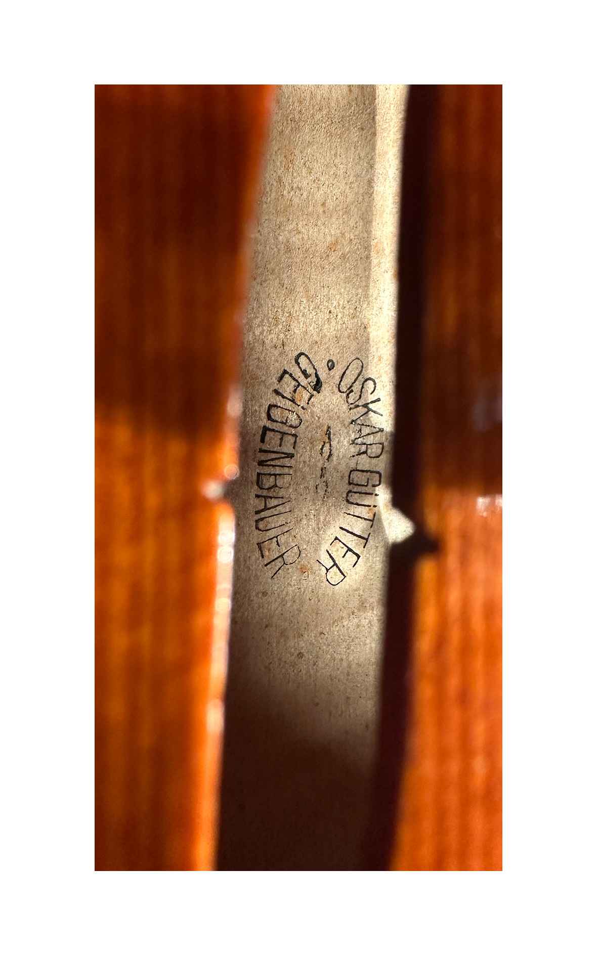 German master violin by Oskar Gütter, Markneukirchen