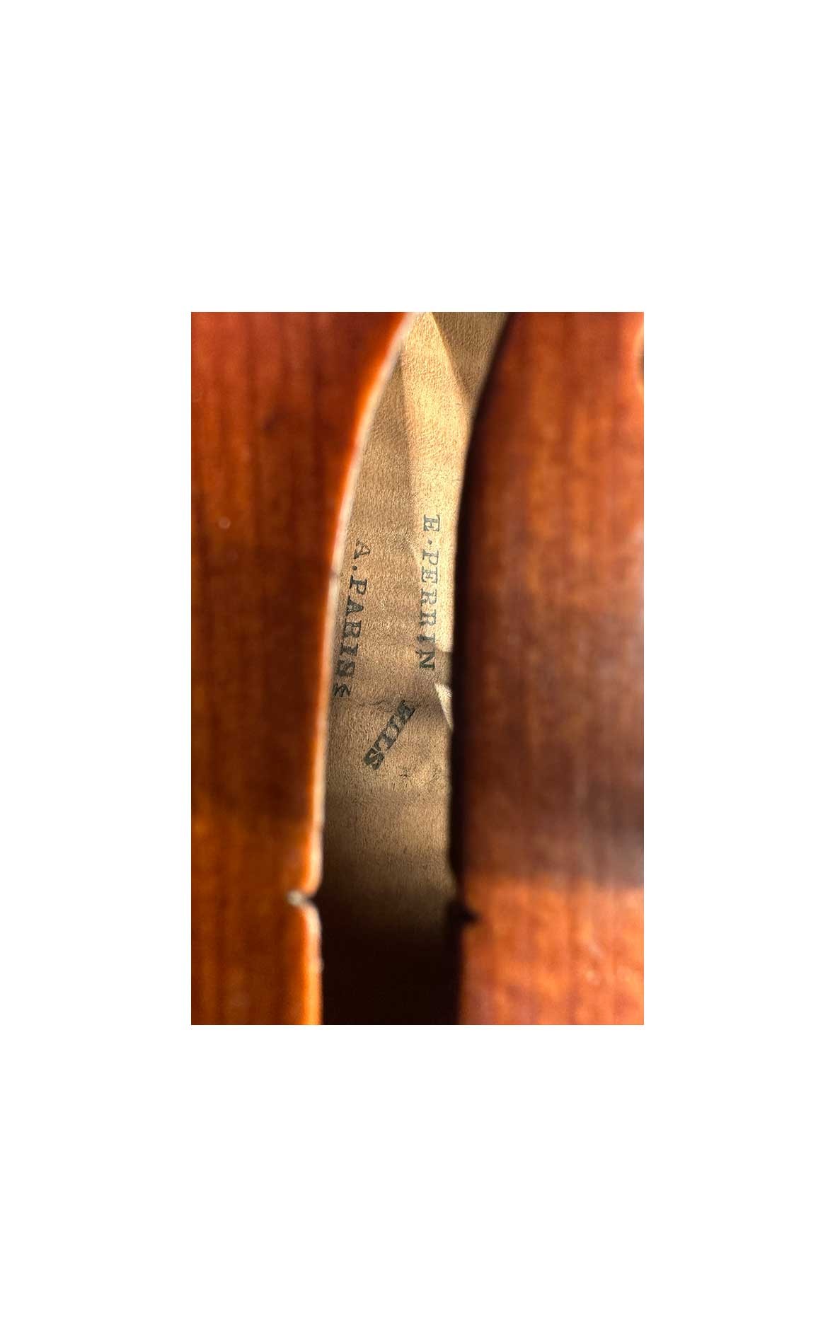 Etienne Perrin, antique French violin from around 1830 (certificate J.J ...