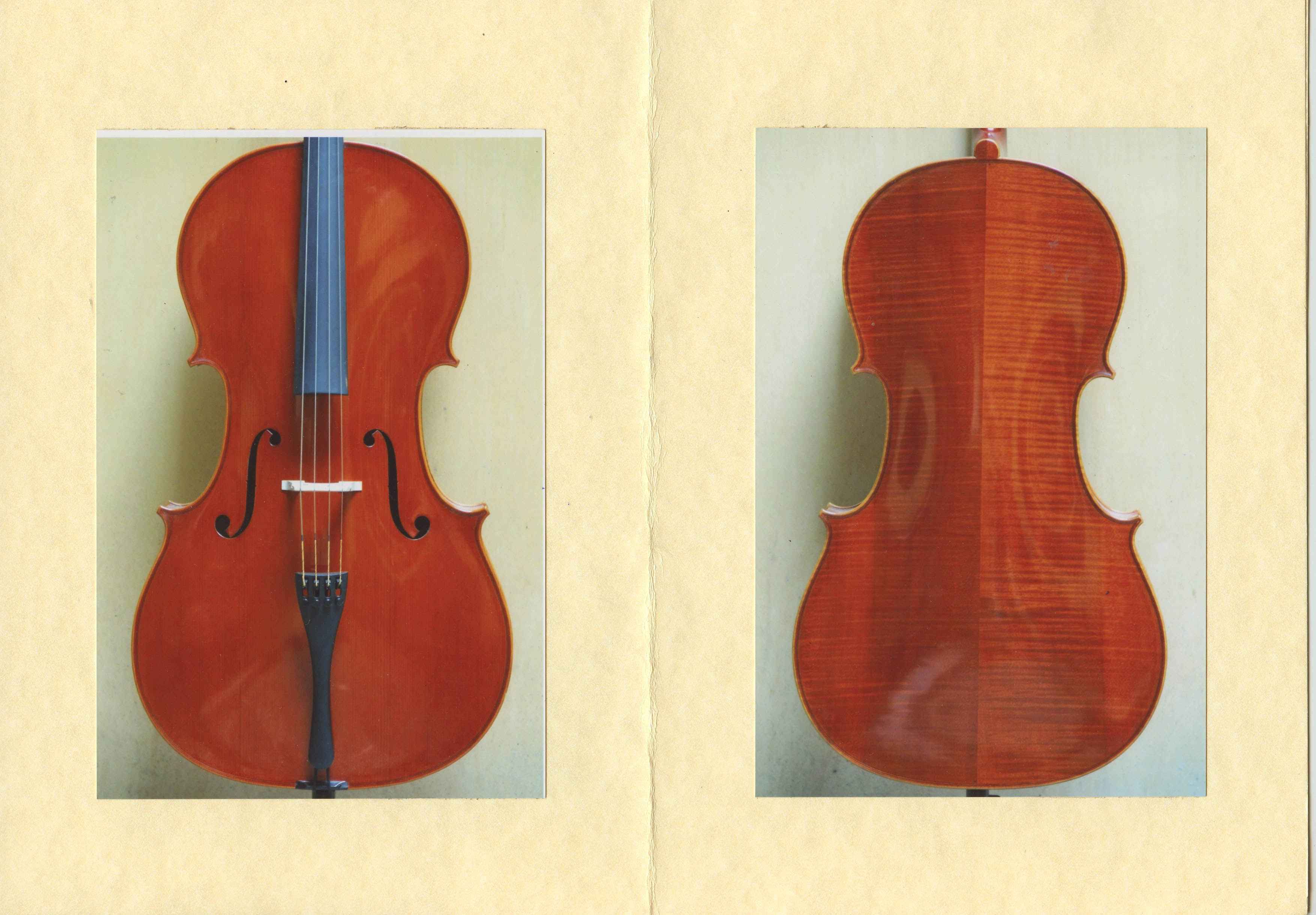 Italian cello by Lorenzo Locatelli, Cremona (certificate Lorenzo Locatelli)