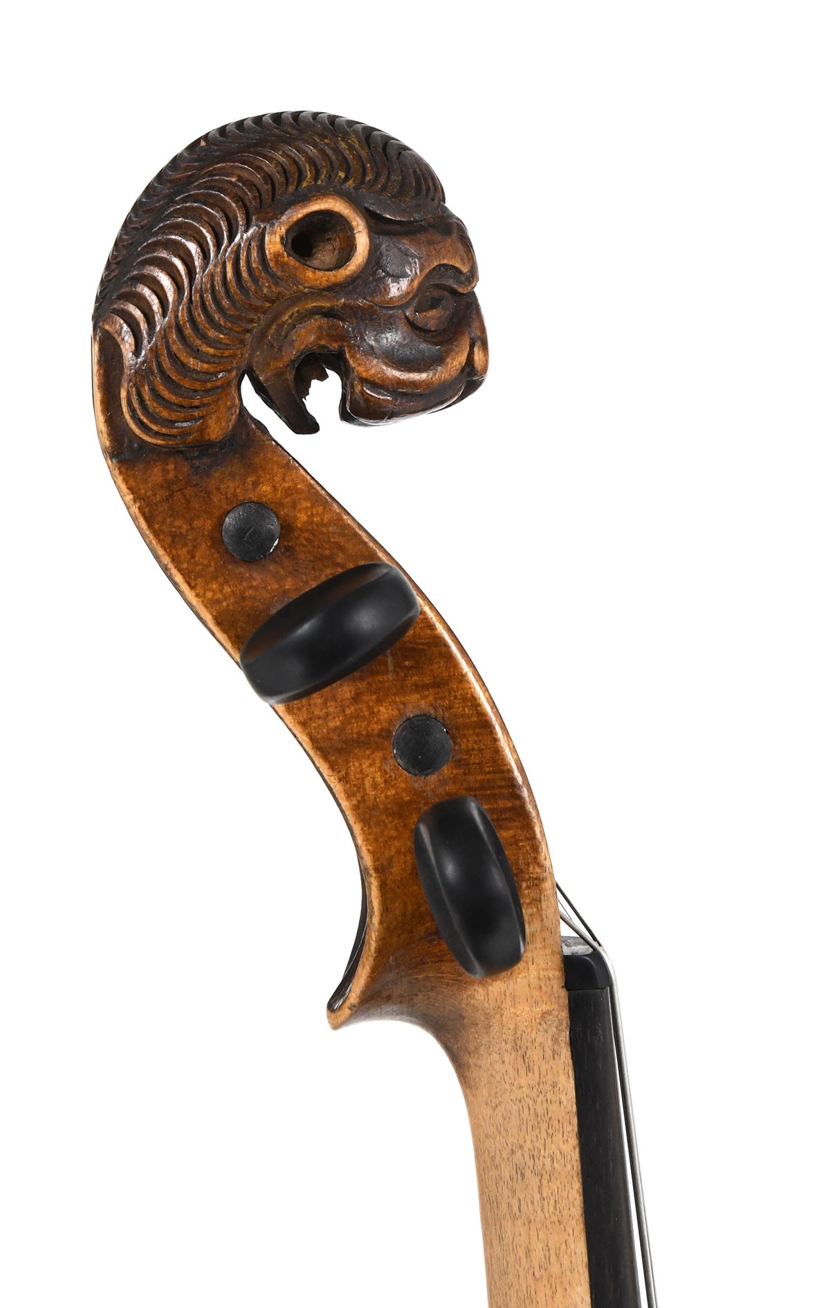Lion head violin, approx. 1850