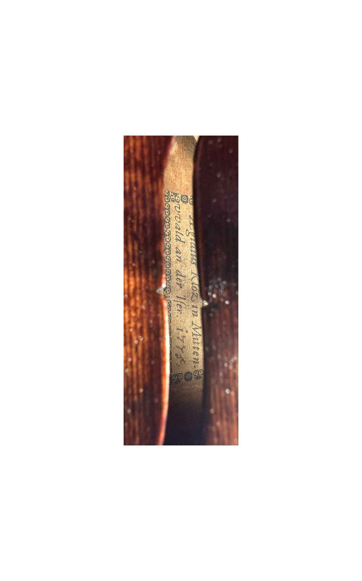 Aegidius Klotz, 1775: Fine violin from Mittenwald