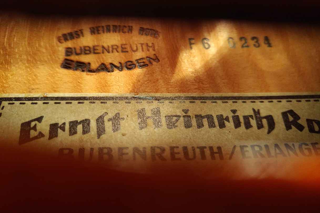 Ernst Heinrich Roth, master violin model F6 (1997) | Violins