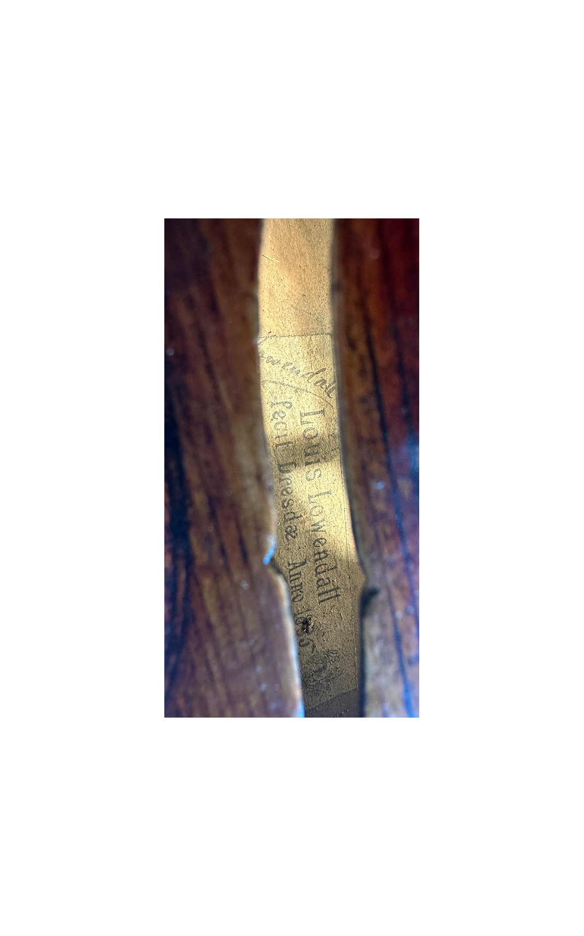 Fabulous violin by Luis Lowendall, Dresden 1885 - Maggini