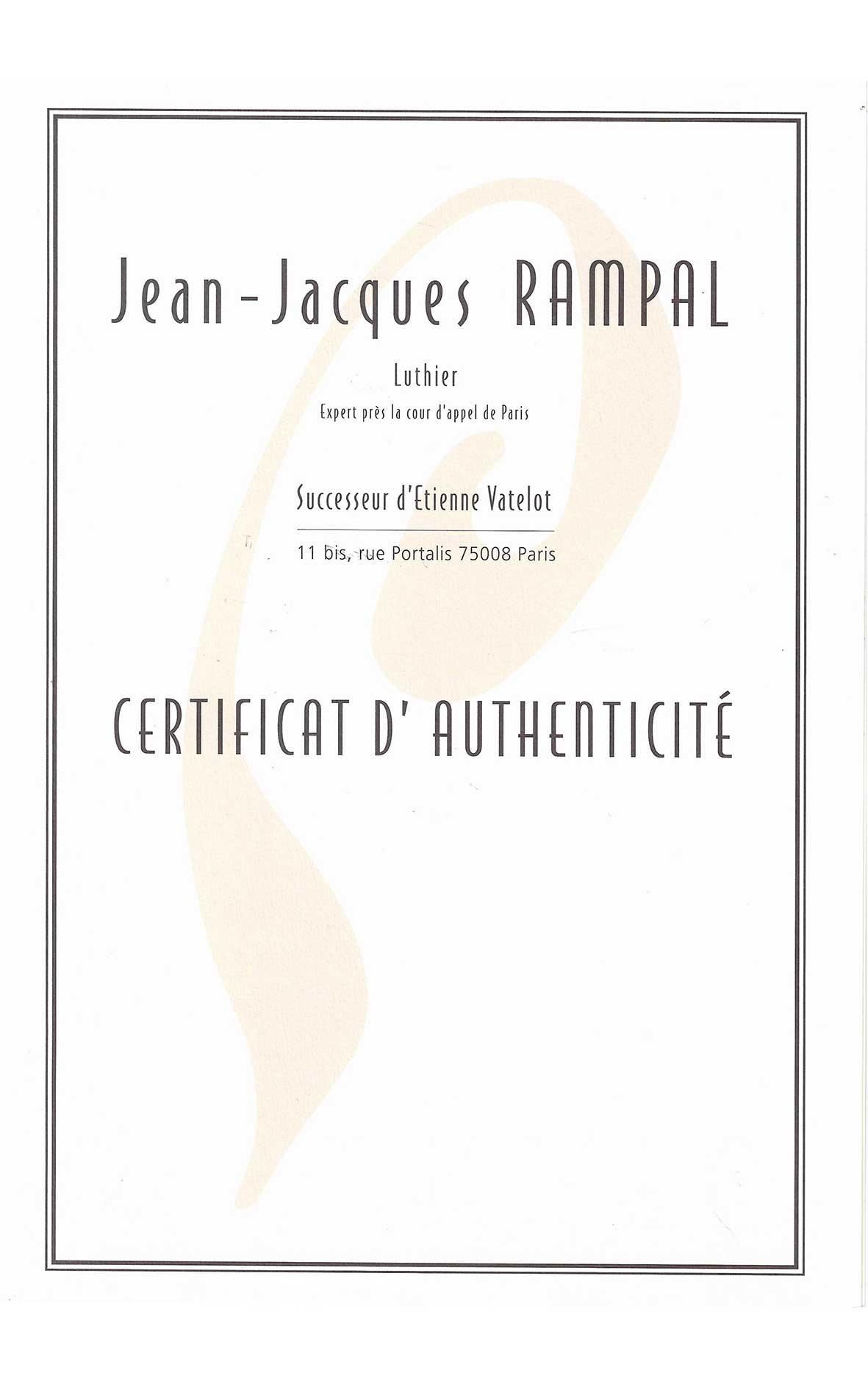 Etienne Perrin, antique French violin from around 1830 (certificate J.J ...