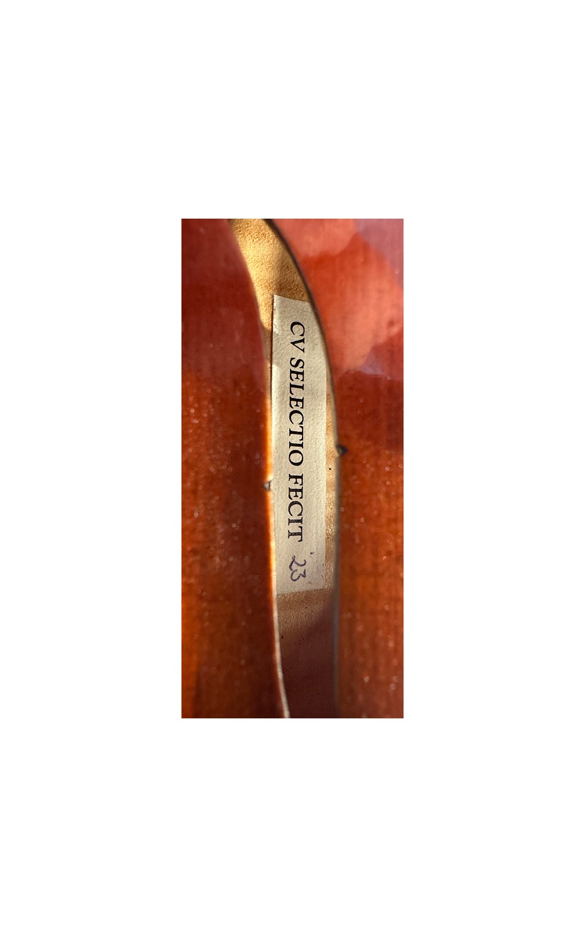 Left-handed violin Opus 1 (violin for left-handers)