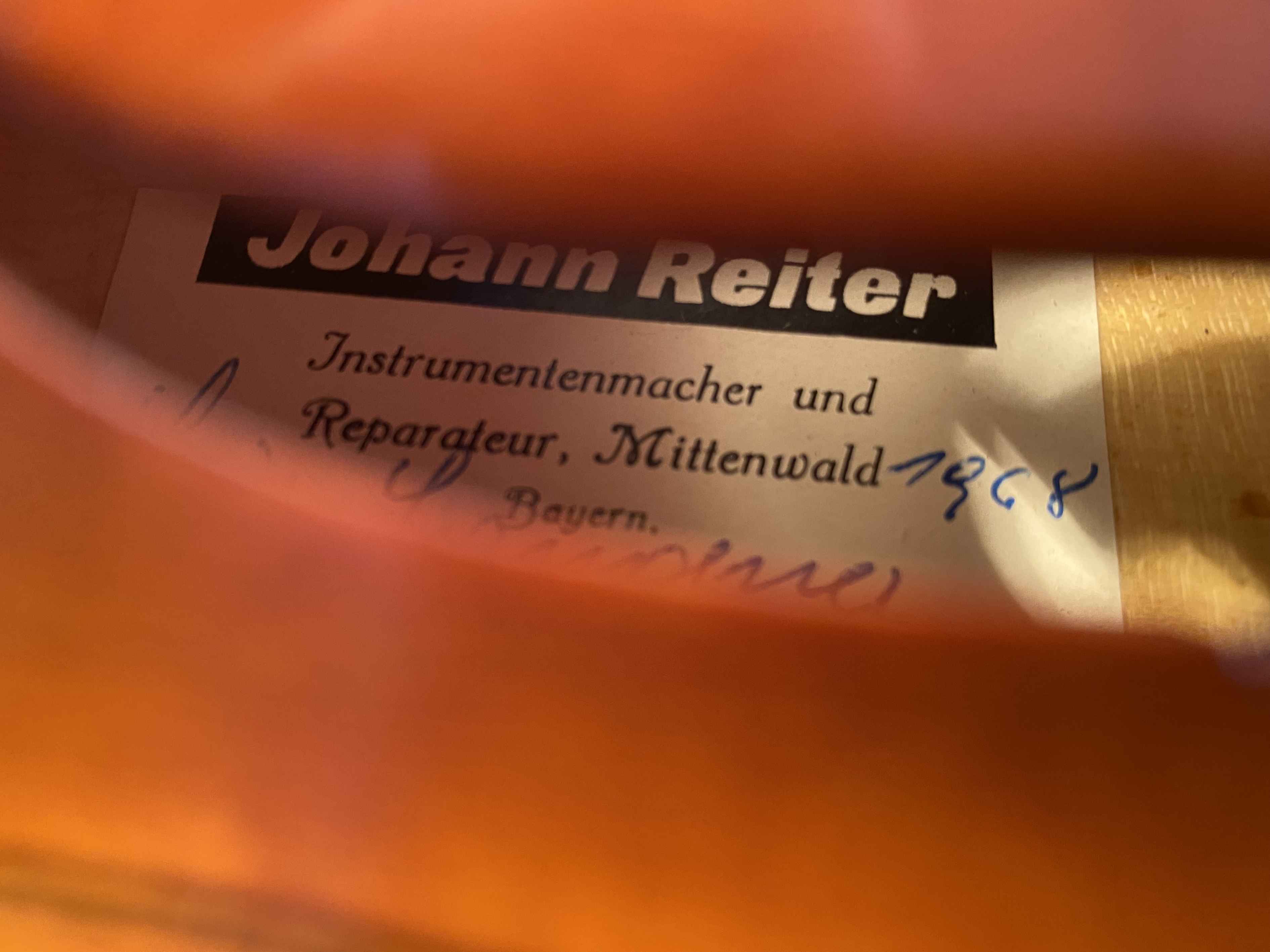 3/4 Mittenwald violin, Johann Reiter (Erich Sandner) 1968
