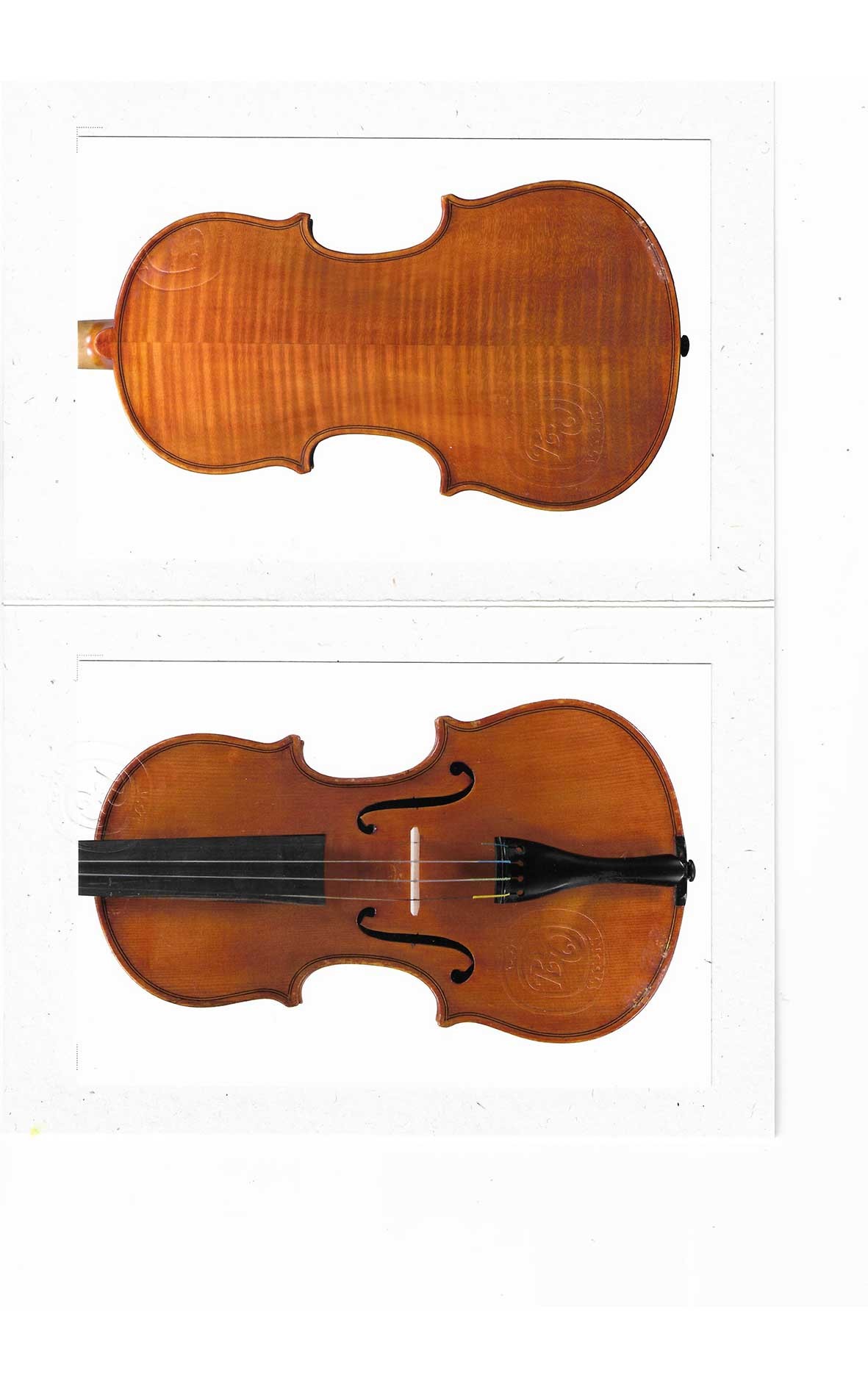 Giuseppe Nupieri, Italian violin, Rome 1983 (Eric Blot certificate)