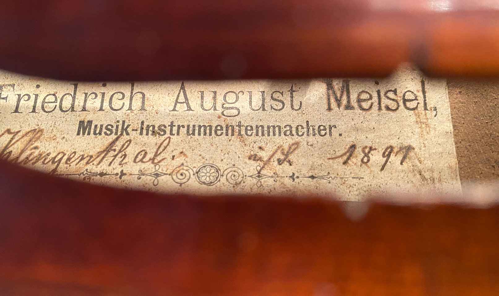 Antique Violin by Friedrich August Meisel senior